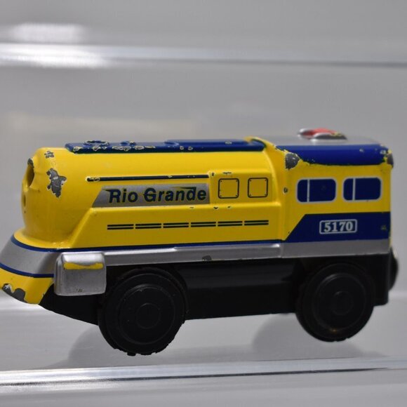 Learning Curve | Toys | Lionel Wooden Railway Rio Grande Yellow Blue 57 ...